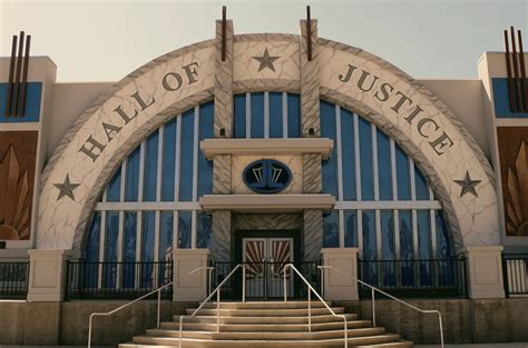 Hall Of Justice Building Entrance