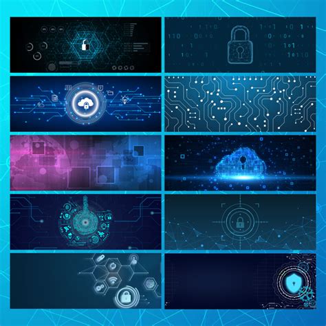 Linkedin Cybersecurity Background Banners Masterbundles