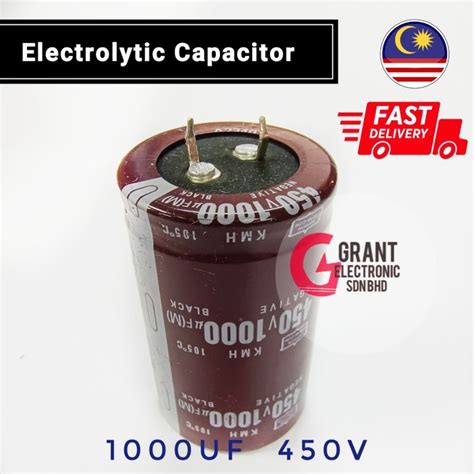 Electrolytic Capacitor 1000uf 450v Ecap Condenser 105°c Nippon Chemi
