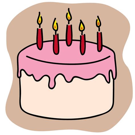 Simple Birthday Cake Drawing At Getdrawings Free Download