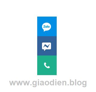 Bộ ba icon liên hệ cho blogspot