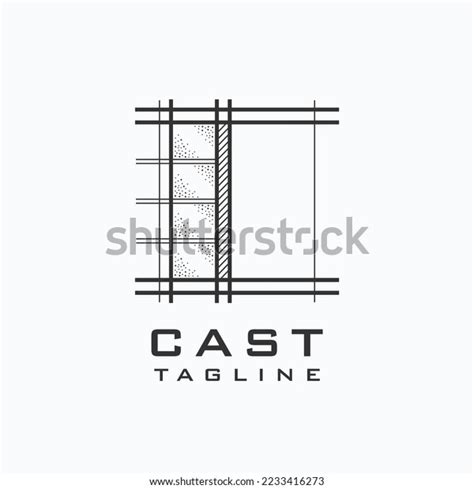 Casting Construction Logo Casting Logo Stock Vector Royalty Free