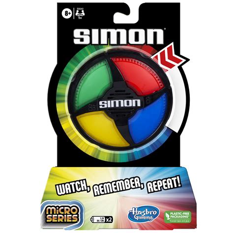 Simon Micro Series Electronic Game Compact Simon Gameplay For Ages 8