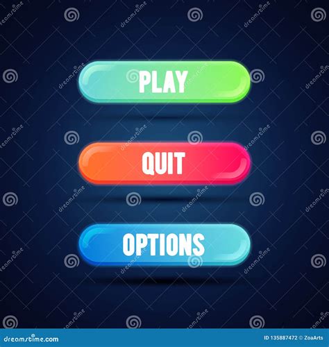 Ui Game Button Stock Illustrations Ui Game Button Stock Illustrations Vectors Clipart
