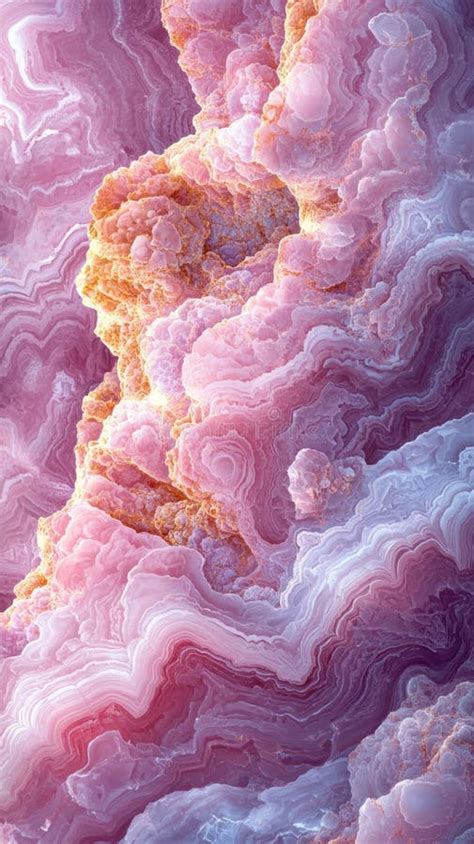 Captivating Pink And Gold Swirl Design Creating A Striking Visual Effect In Art Composition