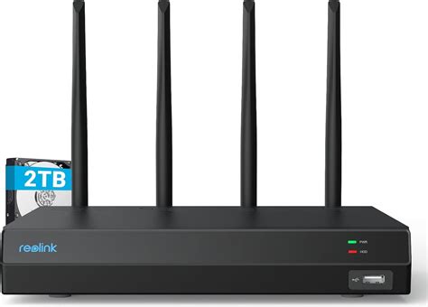 Reolink 4k 12ch Wifi Nvr Avec Wi Fi 6 Hdd 2to Intégré Wifi 2 4 5ghz Pour Caméras Reolink Wifi