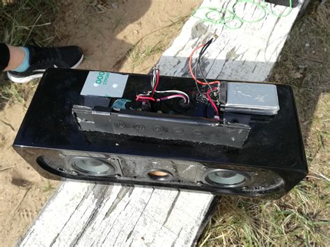 My Mates Frankenstein Bluetooth Speaker Powered By A Drone Battery R Techsupportmacgyver