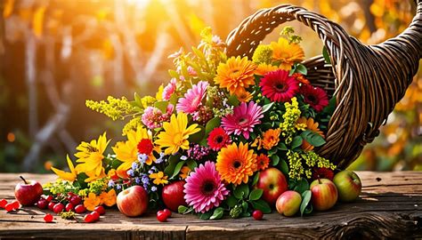 Floral Cornucopia Step By Step Autumn Cornucopia Of Bright Flowers In