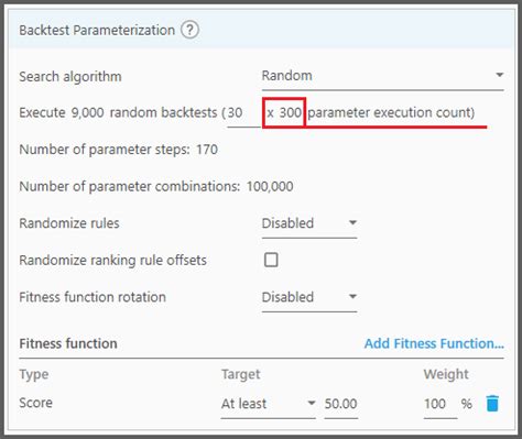 N Parameter Execution Count Portfolio Boss