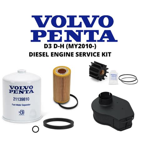 Volvo Penta D3 D H My2010 Everything Required To Maintain Periodic