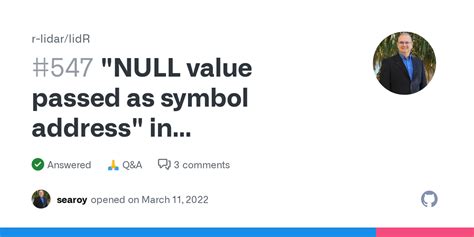 NULL Value Passed As Symbol Address In Segment Trees R Lidar LidR Discussion GitHub