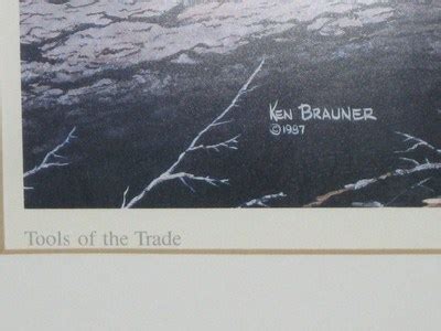 Vintage Logging Framed Ltd Ed Tools Of The Trade Print By Ken Brauner 441565254