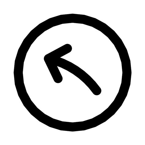 Curve Arrow Left Circle 2 Vector SVG Icon SVG Repo