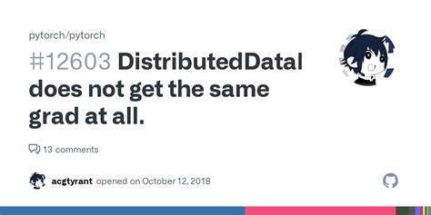 distributeddataparallel does not get the same grad at all · issue