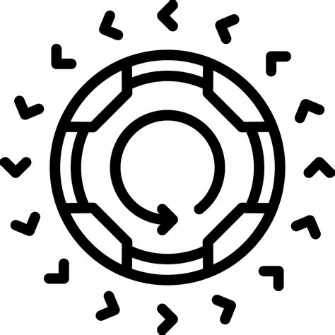 Circular Round Circuit Clockwise Anticlock Counter Clockwise Icon