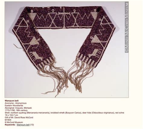 Anishinaabe Belt Wampum Eastern Woodlands Native American Art