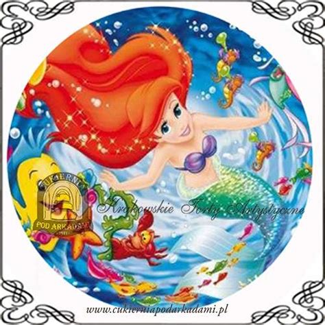 41 Afo Syrenka Arielka Kolorowe Morze Opłatek Cukiernia Pod Arkadami Artystyczne Torty Dla