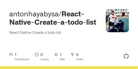 Github Antonhayabysa React Native Create A Todo List React Native Create A Todo List