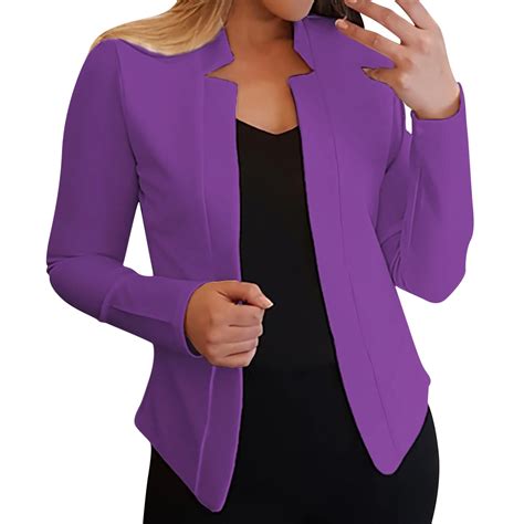 Cilenon Blazers For Women Business Casual Outfits Fall Fashion Long Sleeve Open Front Notch
