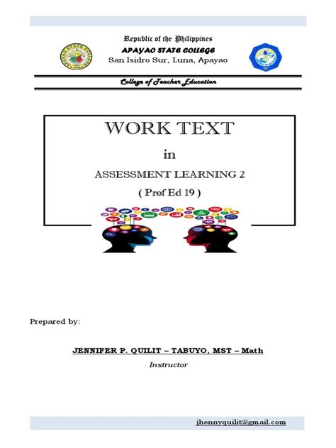 Lesson 2 Assessment Learning 2 Pdf Validity Statistics