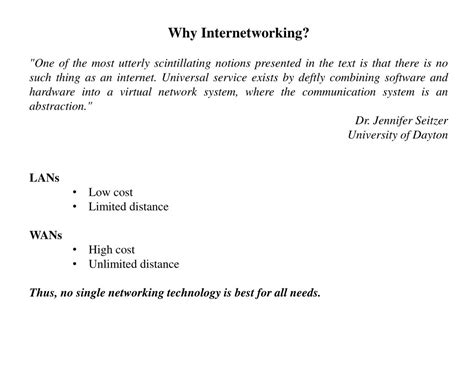 PPT CHAPTE R Internetworking Concepts Architecture Protocols PowerPoint Presentation