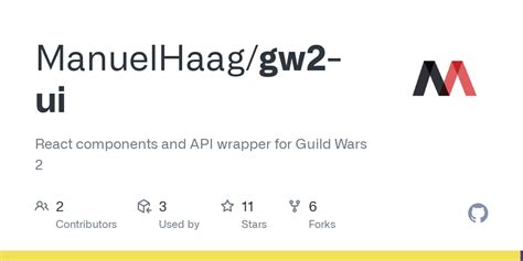 github manuelhaag gw2 ui react components and api wrapper for guild