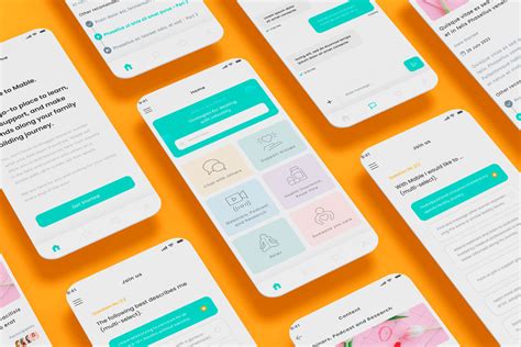 Fertility Support Infertility Care And Pregnancy Mobile App Template