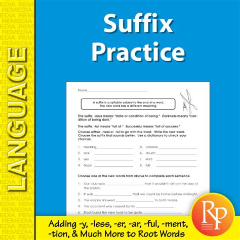 Suffix Practice Made By Teachers