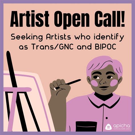 📣 Calling All Trans Gnc Bipoc Artists 📣 Apichas Project Connect Is Hosting A Virtual Art