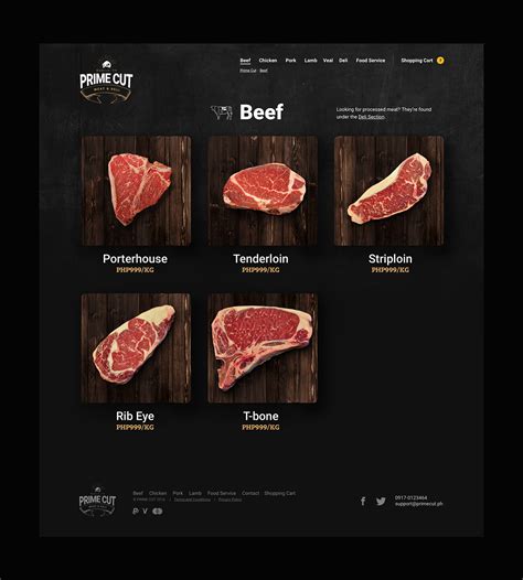 Prime Cut Meat Shop On Behance