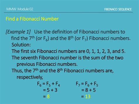 Lecture Mmw 02 Fibonacci Sequence Sy 2023 Pptx