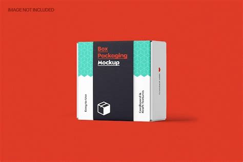 측면보기 상자 모형 장면 프리미엄 Psd 파일
