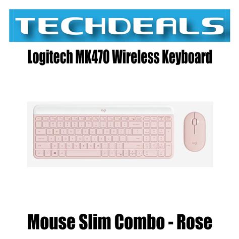 Logitech Mk470 Wireless Keyboard Mouse Slim Combo Rose Computers And Tech Parts