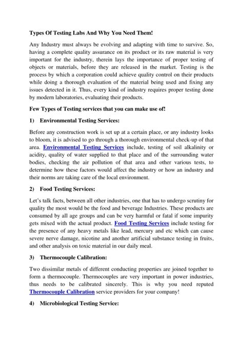 Ppt Types Of Environmental Testing Services Powerpoint Presentation Free Download Id 11583317