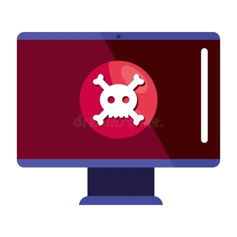 Computer Cyber Fraud Stock Vector Illustration Of Network 283961965