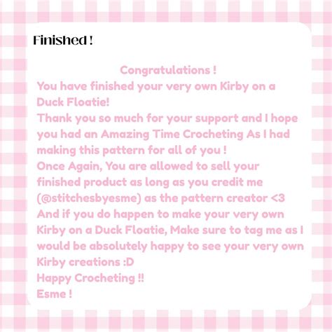 Free Crochet Pattern Kirby On Duck Floatie