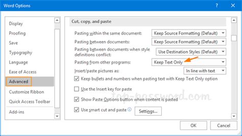 How To Paste Text Into Word 2016 2013 Document Without Formatting Password Recovery