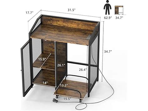 Easycom Printer Stand With Charging Station