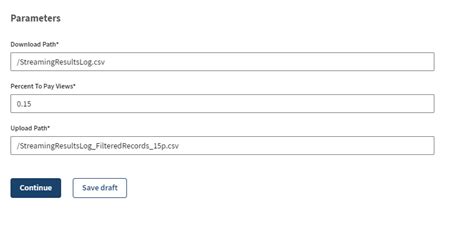 ファイルパス値とロイヤリティ条件を設定 Talend Cloud入門ガイド ヘルプ