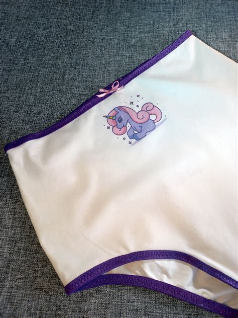 Handmade Ddlg Panties High Waist Panties Unicorn Panties Etsy