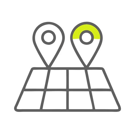 핀을 가진 지도와 핀의 지도의 지도 프리미엄 벡터