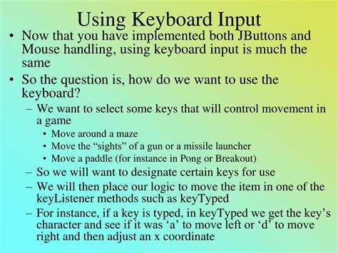 ppt keylistener and keyboard events powerpoint presentation free