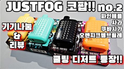 기기나눔 리뷰 맛좋은 쿨링 디저트 등장 저스트포그 코팝 파인애플 사과 쿠바시가 오렌지 크렘브륄레 레드칸탈 YouTube