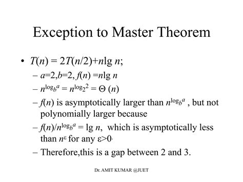 recurrence and master theorem pdf