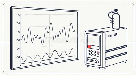 Laboratory Equipment With Graph Illustration Science Data Analysis