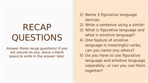 Literacyenglish Starter Tasks Year 7 Teaching Resources