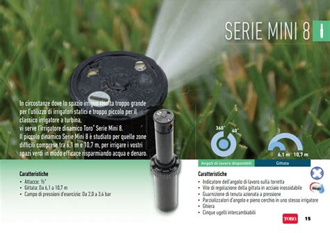 Irrigatori Dinamici Toro Irrigatore Dinamico Toro Mini8 Attacco 1 2