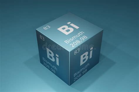 Bismuth 3d Rendering Of Symbols Of The Elements Of The Periodic Table Atomic Number Atomic