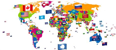 World Map With Flags Explore The Flags Of Every Continent