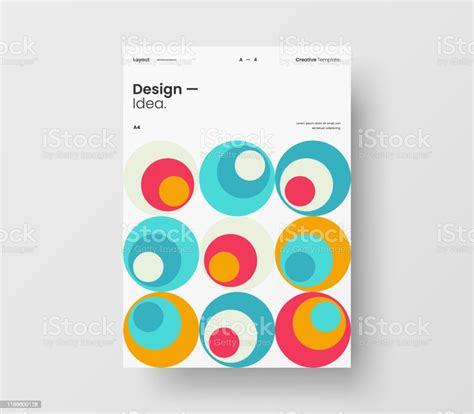 놀라운 비즈니스 프리젠 테이션 벡터 A4 수직 방향 전면 페이지 모형 현대 기업 보고서는 추상적 인 기하학적 일러스트 디자인 레이아웃을 다룹니다 회사 Id 브로셔